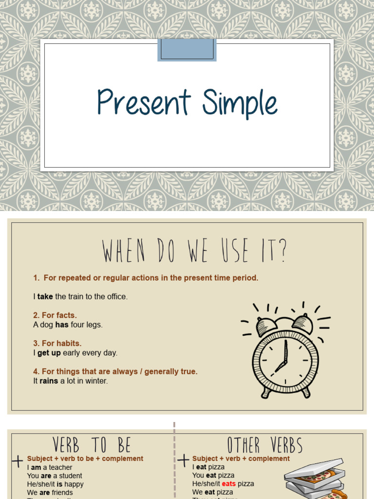Present-Simple - SL | PDF | Subject (Grammar) | Language Families