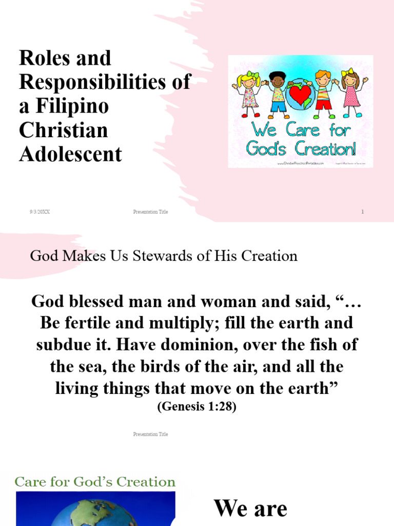 Roles and Responsibilities of A Filipino Christian Adolescent | PDF ...