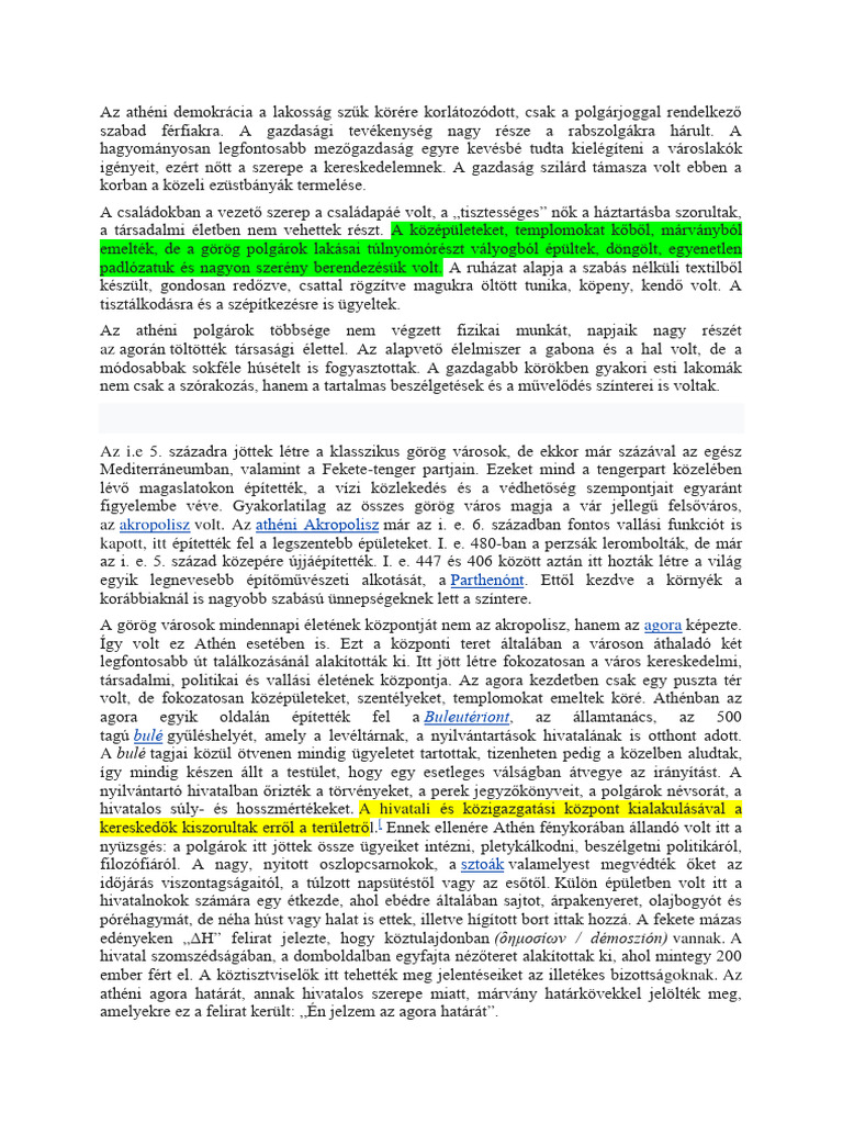 Az Athéni Demok - 1 | PDF