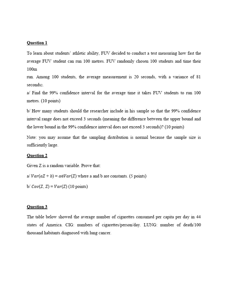 ECON209 F2023 - Practice Questions - Midterm 1 | PDF | Linear Regression | Regression Analysis
