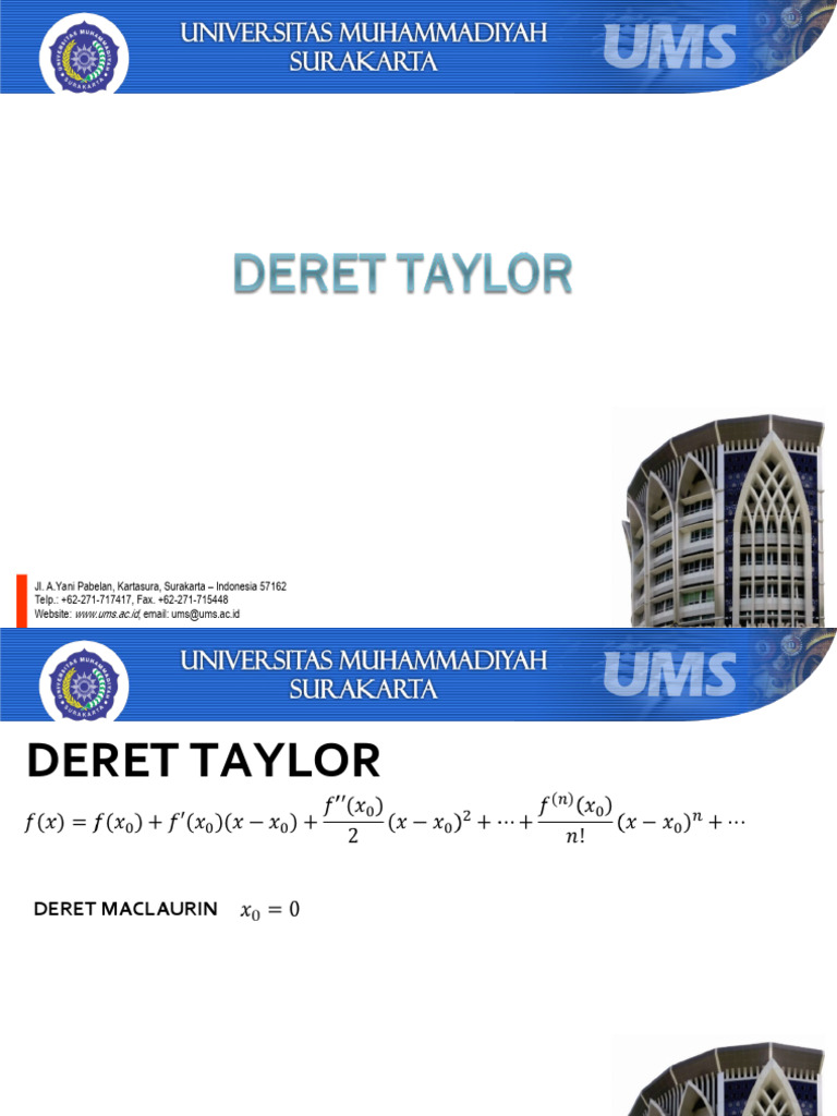 Materi Deret Taylor_Teknik Elektro | PDF