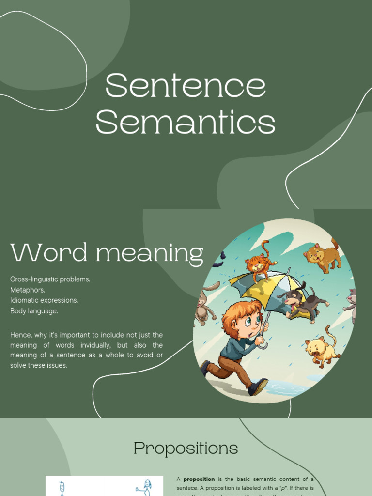 Sentence Semantics | PDF