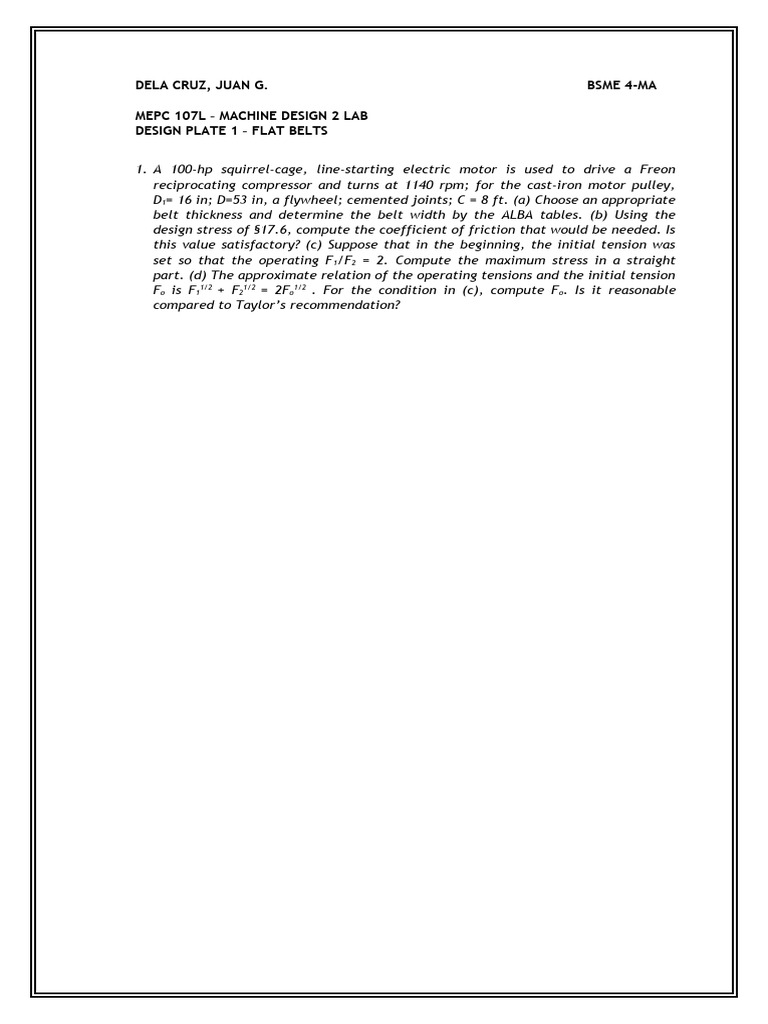 Design Plate 1 | PDF