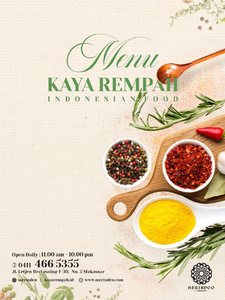 Menu Kaya Rempah | PDF