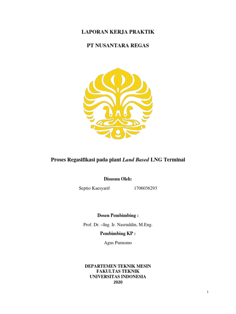 Proses Regasifikasi Pada Plant Land Based LNG Terminal | PDF