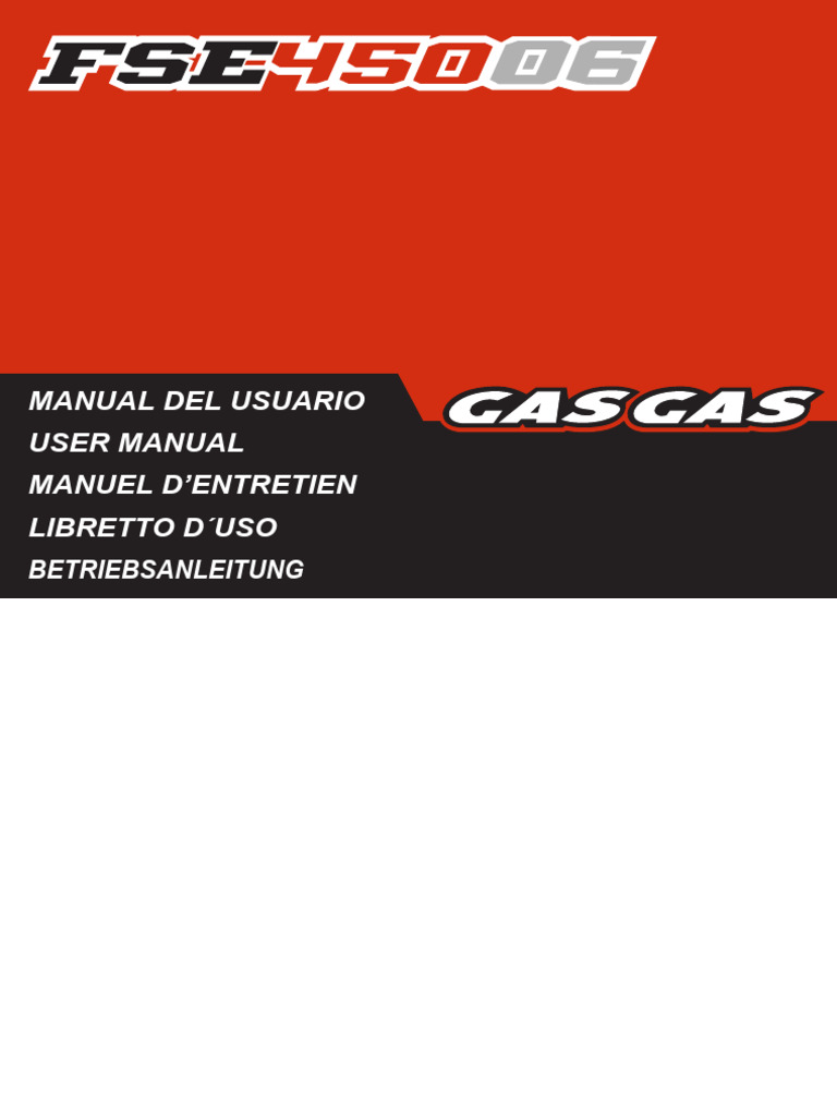 2006 Fse 450 4t Manual Es | PDF | Motocicleta | Gasolina