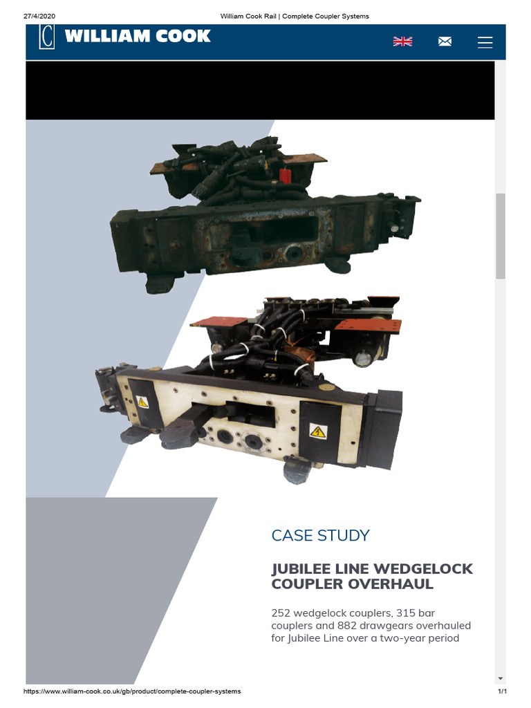 William Cook Rail - Complete Coupler Systems | PDF