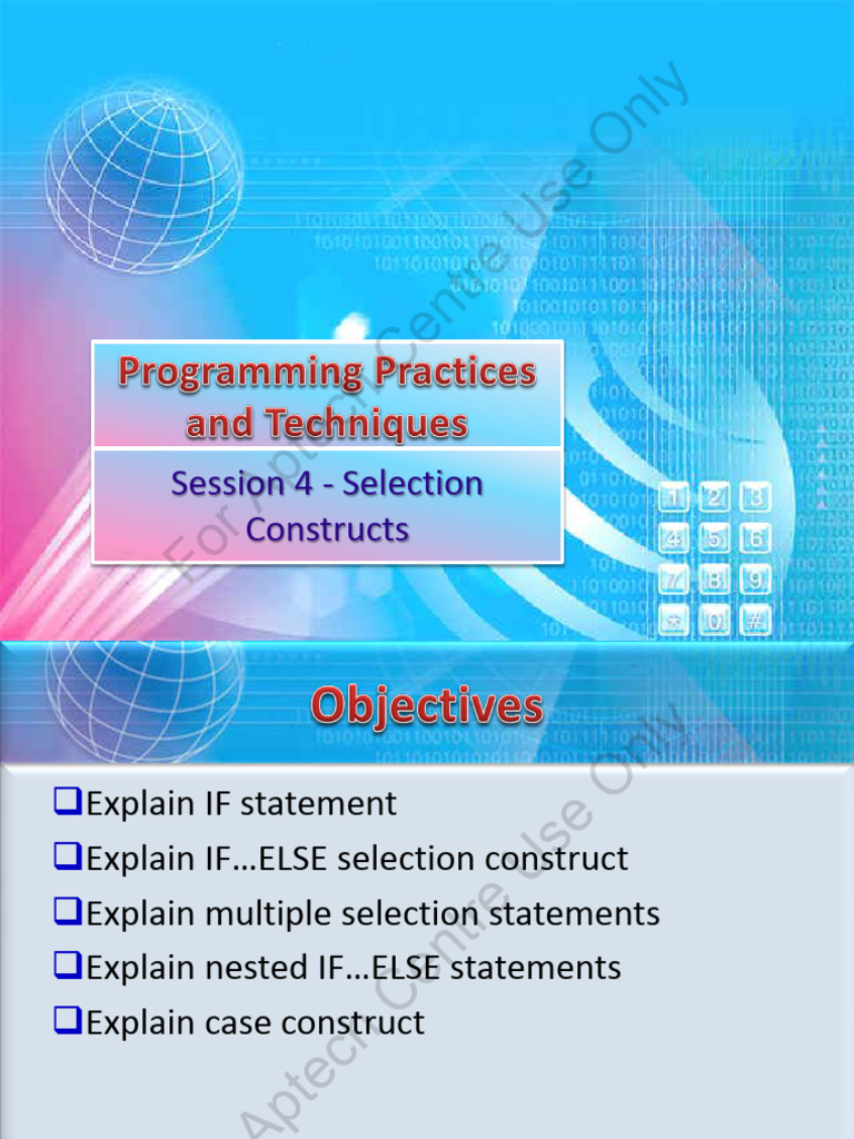 Programming Principles and Techniques - Session 4 | PDF | Control Flow ... Programming Principles and Techniques - Session 4 | PDF | Control Flow ...