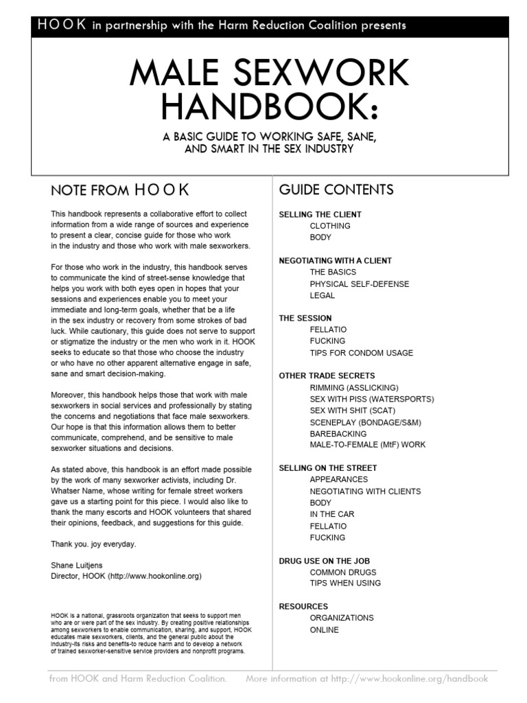 Male Sexwork Handbook | PDF | Nitrous Oxide | Condom Male Sexwork Handbook | PDF | Nitrous Oxide | Condom