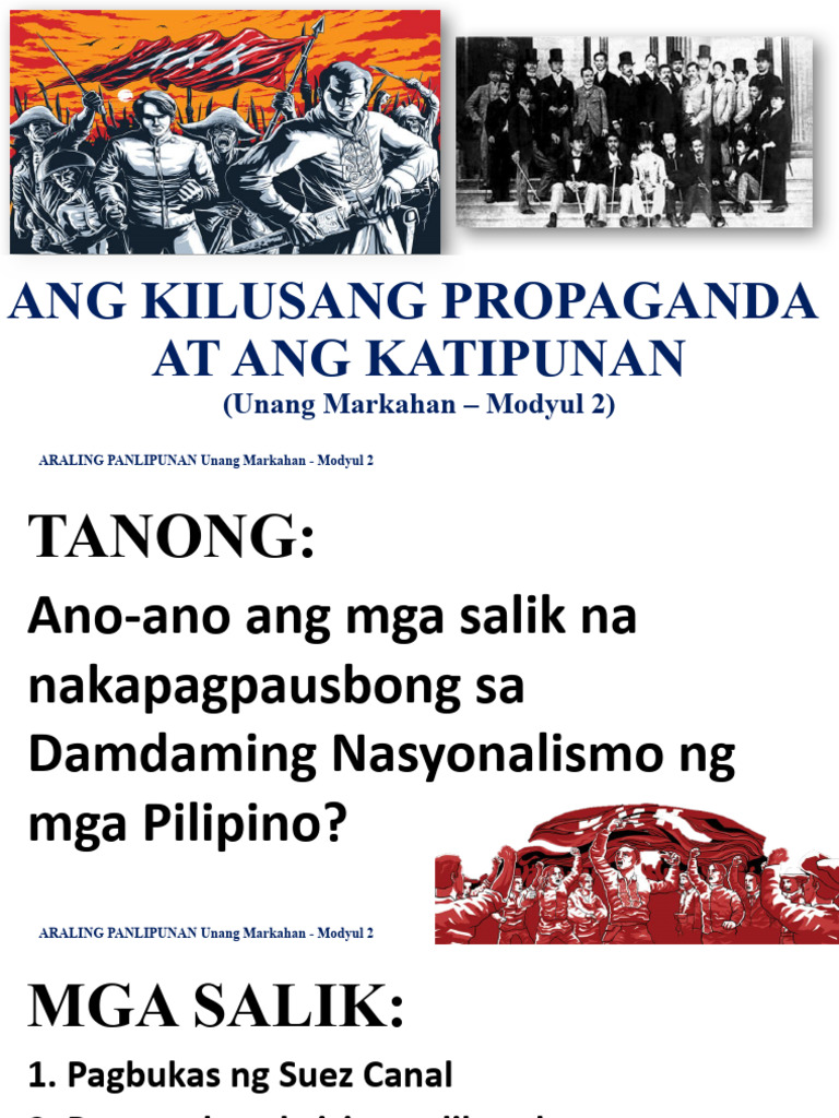 AP Q1 Wk2 ANG KILUSANG PROPAGANDA AT ANG KATIPUNAN | PDF