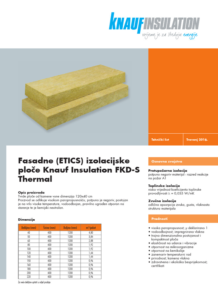 Ki - FKD S Thermal Tehnicki List - 1 | PDF