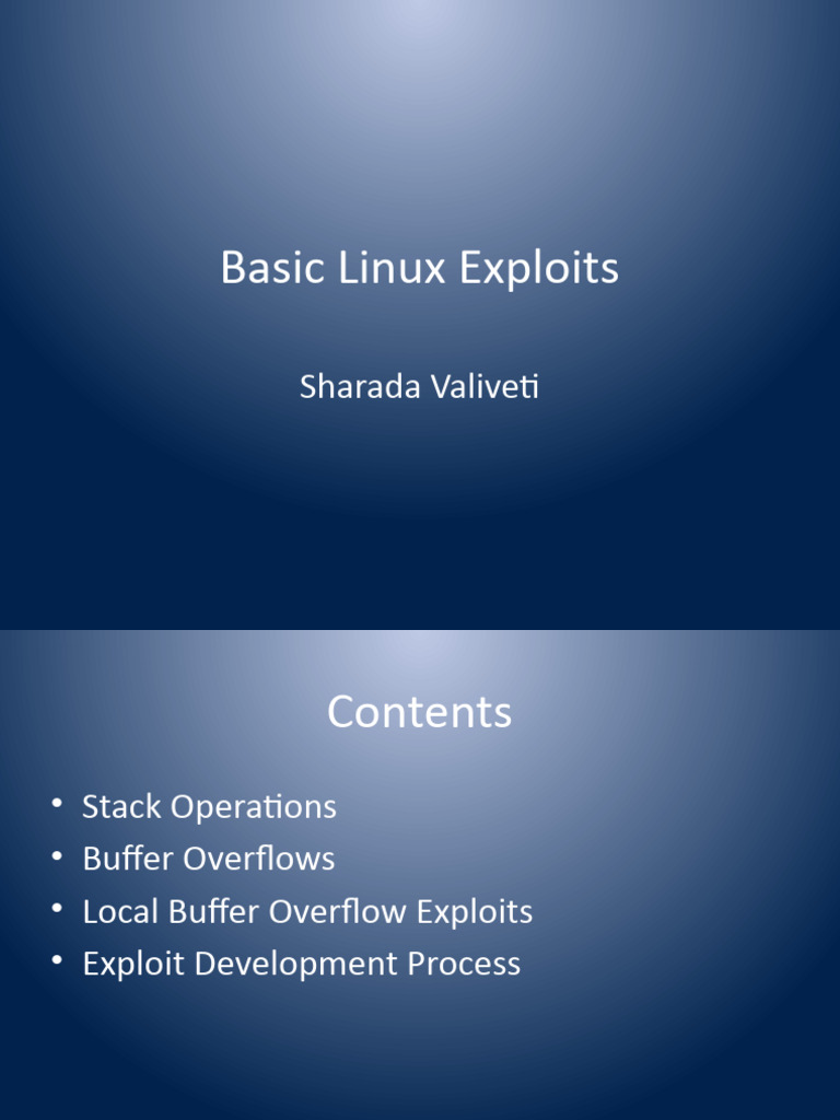 Basic Linux Exploits | PDF
