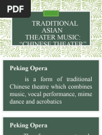 Musical Instruments Used in A Peking Opera Performance | PDF