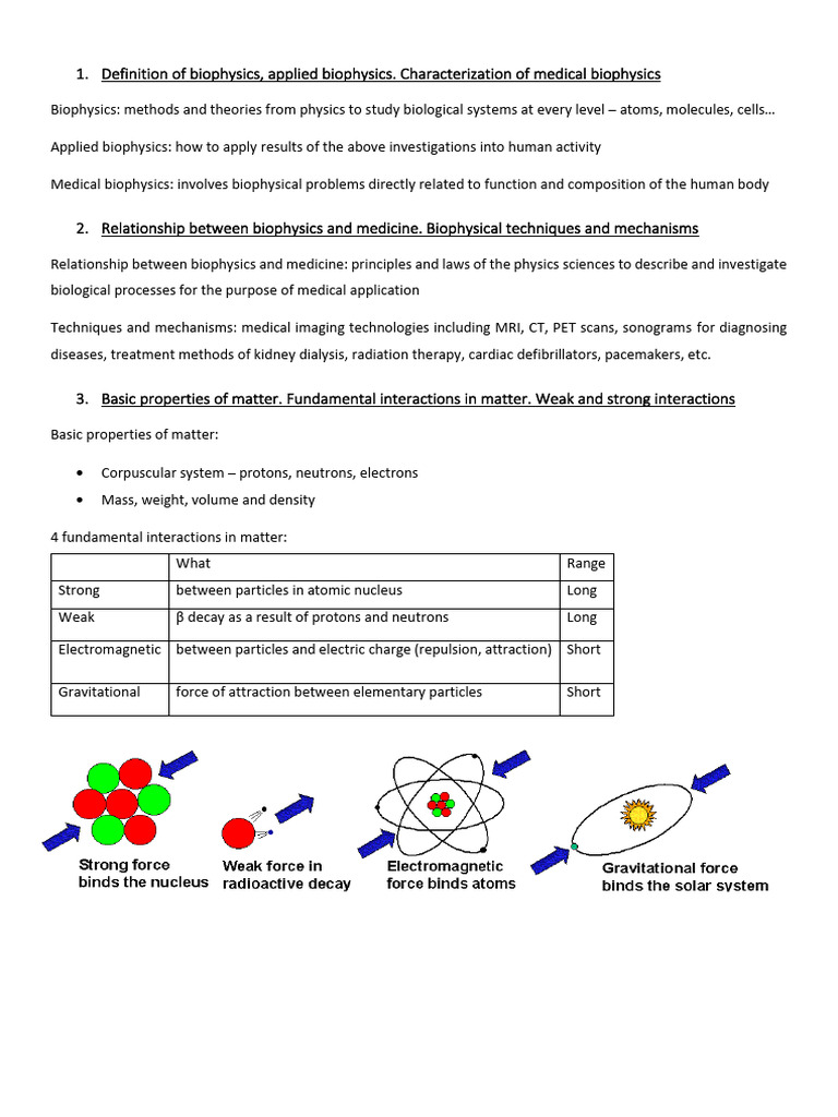 Topics Final Biophysics | PDF | Radioactive Decay | Electron