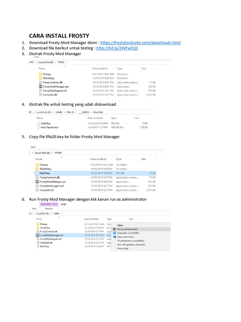 Panduan Instalasi Frosty Mod Manager | PDF