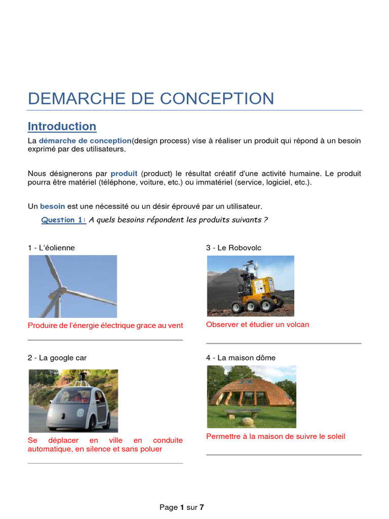 Démarche de Conception | PDF