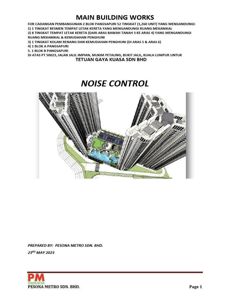 Environmental Management for High-Rise Development | PDF | Noise ...