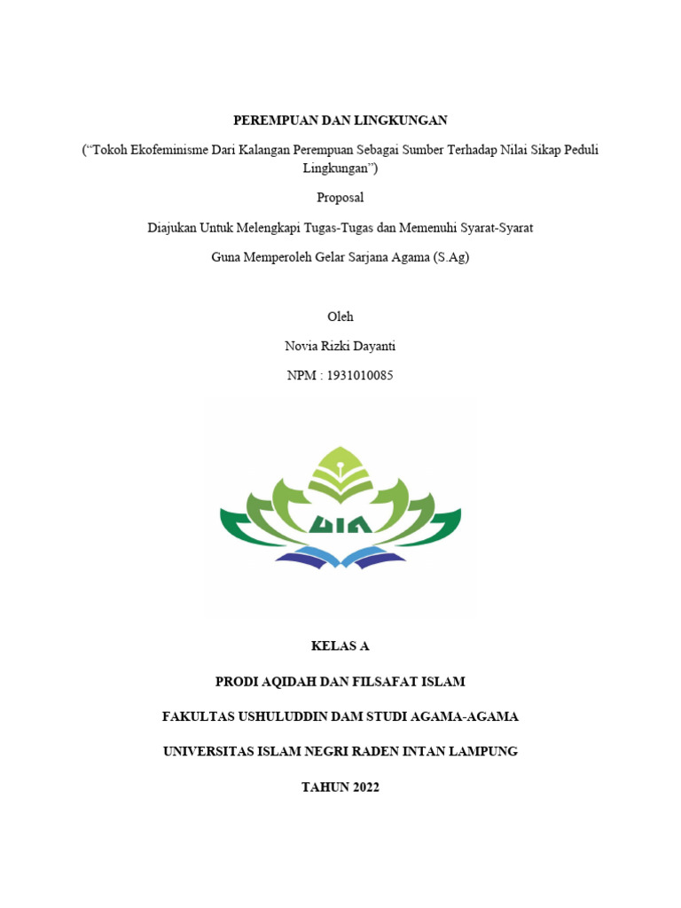 Proposal Novia Rizki Dayanti | PDF