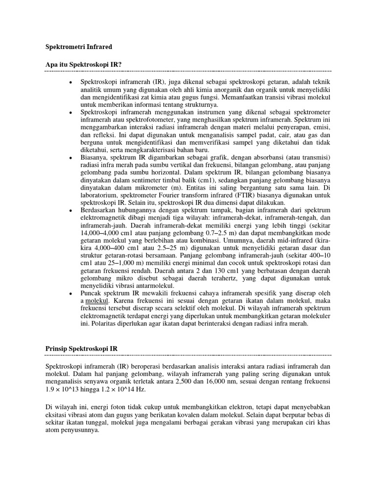 Spektrometri Infrared | PDF