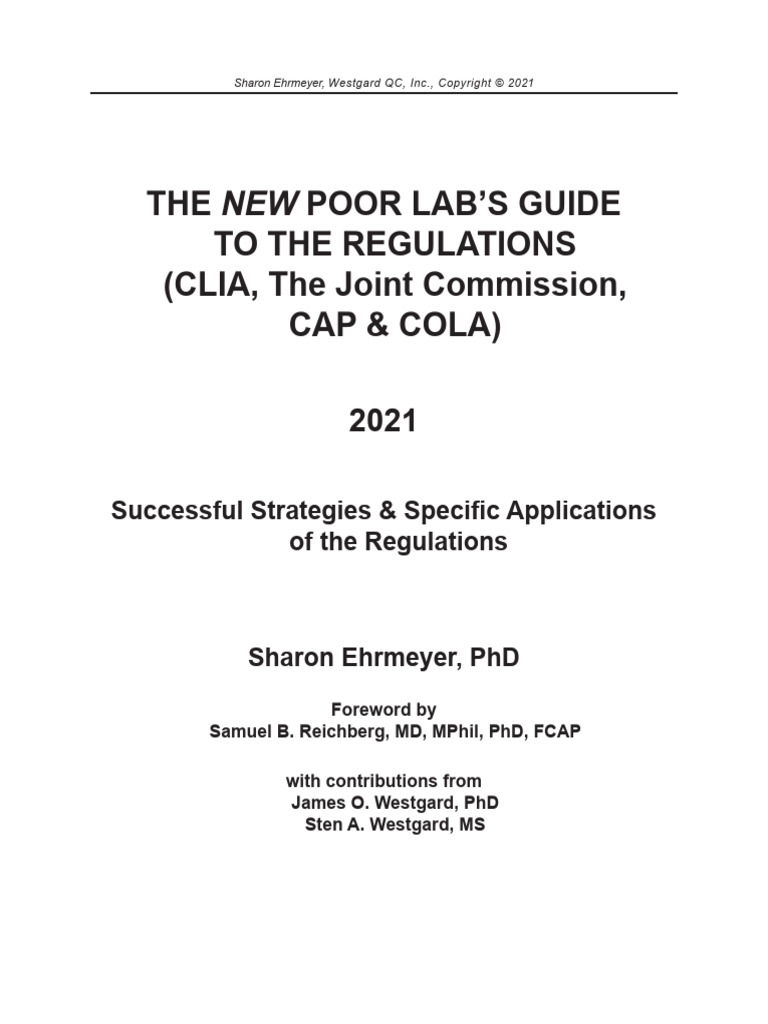 2021 Poor Labs Guide Sample | PDF | Quality Assurance | Joint Commission