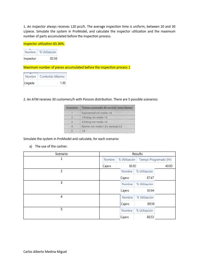 ProModel Simulation | PDF | Emergency Department | Inventory