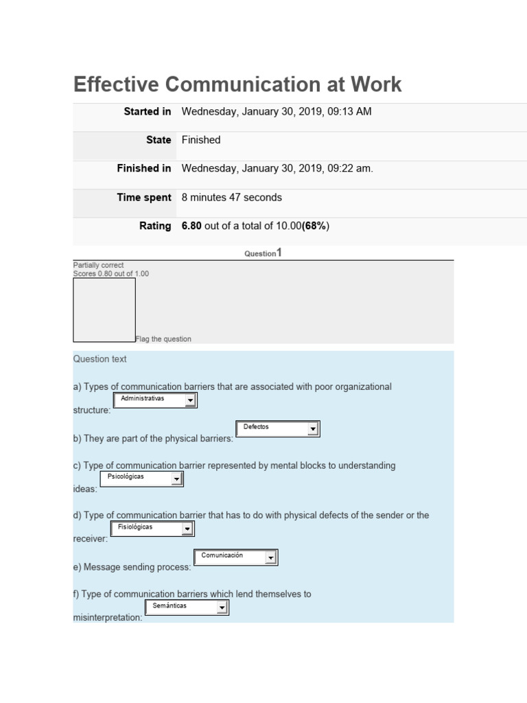Effective Communication at Work | PDF | Communication | Information