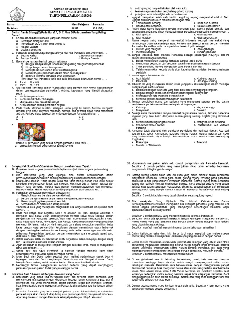 Pancasila | PDF | Kajian Bahasa Asing