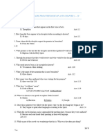 Jeremiah - Chapter Wise Quiz | PDF | Jeremiah | Jesus