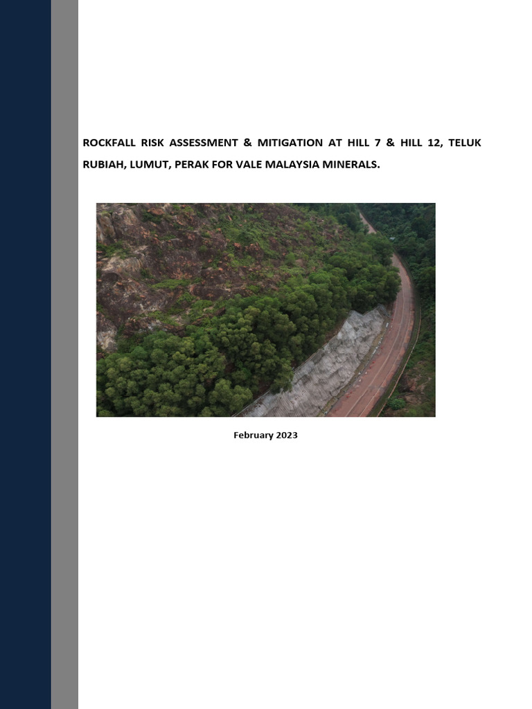 Report - Rockfall Risk Assessments | PDF