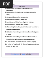 Work Instruction - Machenical Power Press | PDF