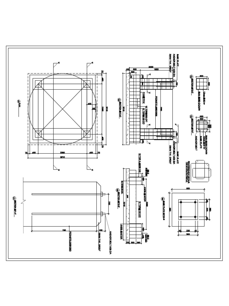 3.2 Dia Cement Silo Foundation Drawing | PDF