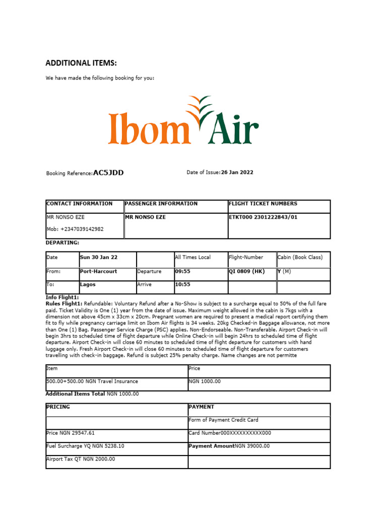 Flight Ticket | PDF | Baggage | Aviation
