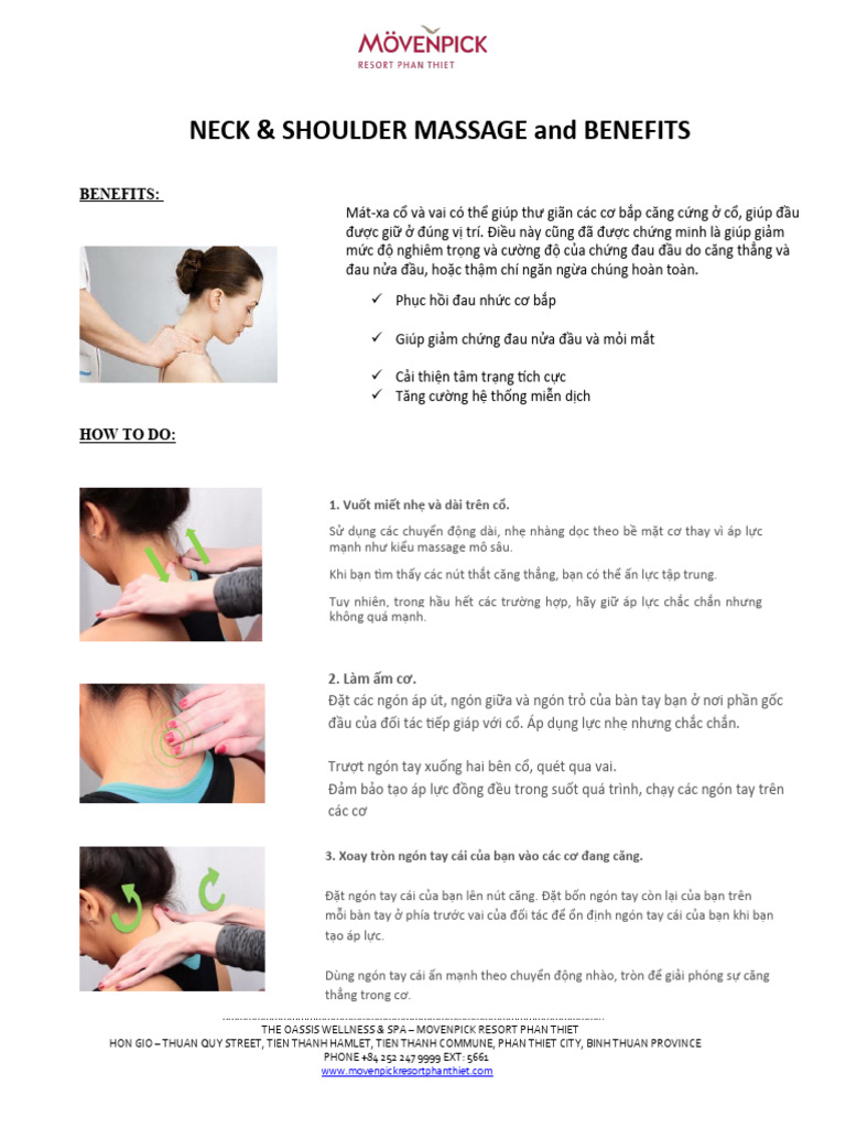 How To Do Shoulder & Neck Massage - VN | PDF