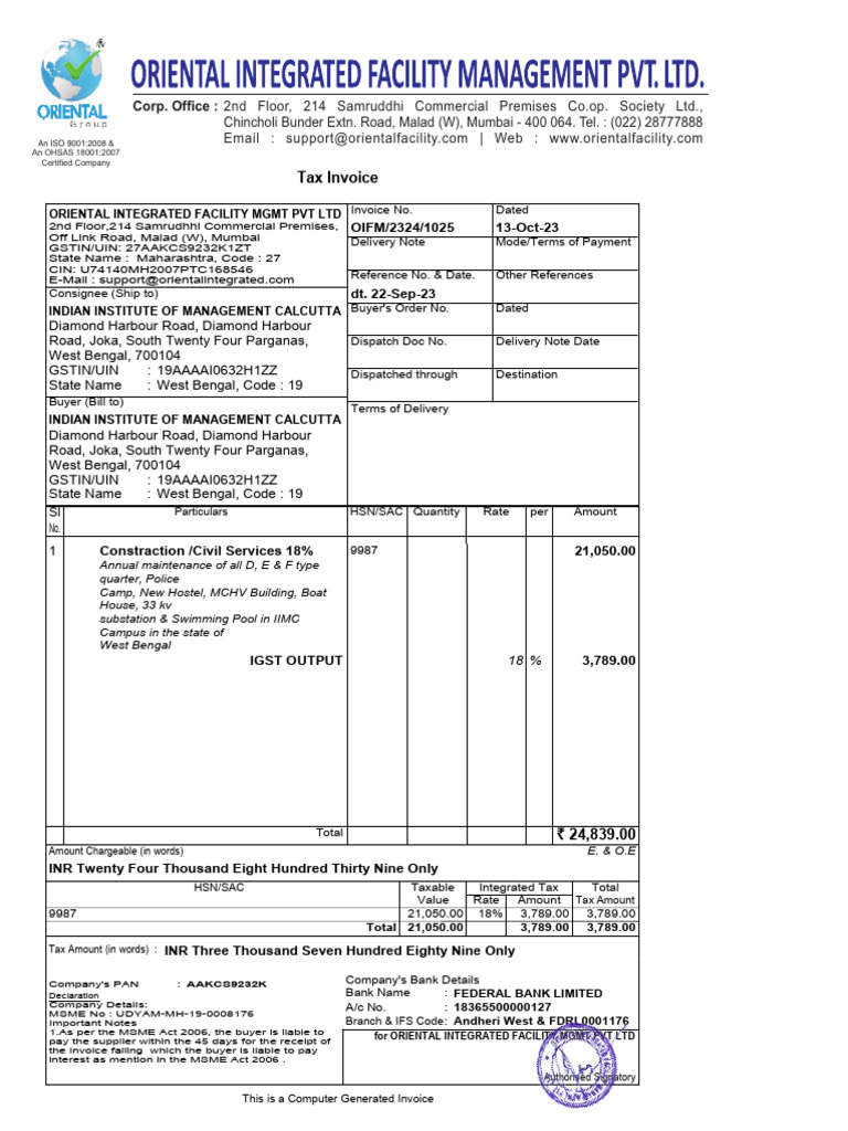 Bill 1 | PDF | Invoice | Economies
