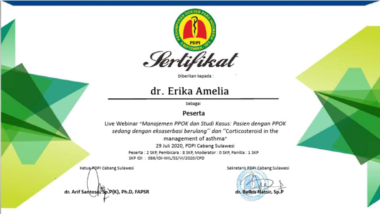 Webinar Manajemen PPOK dan Asma | PDF