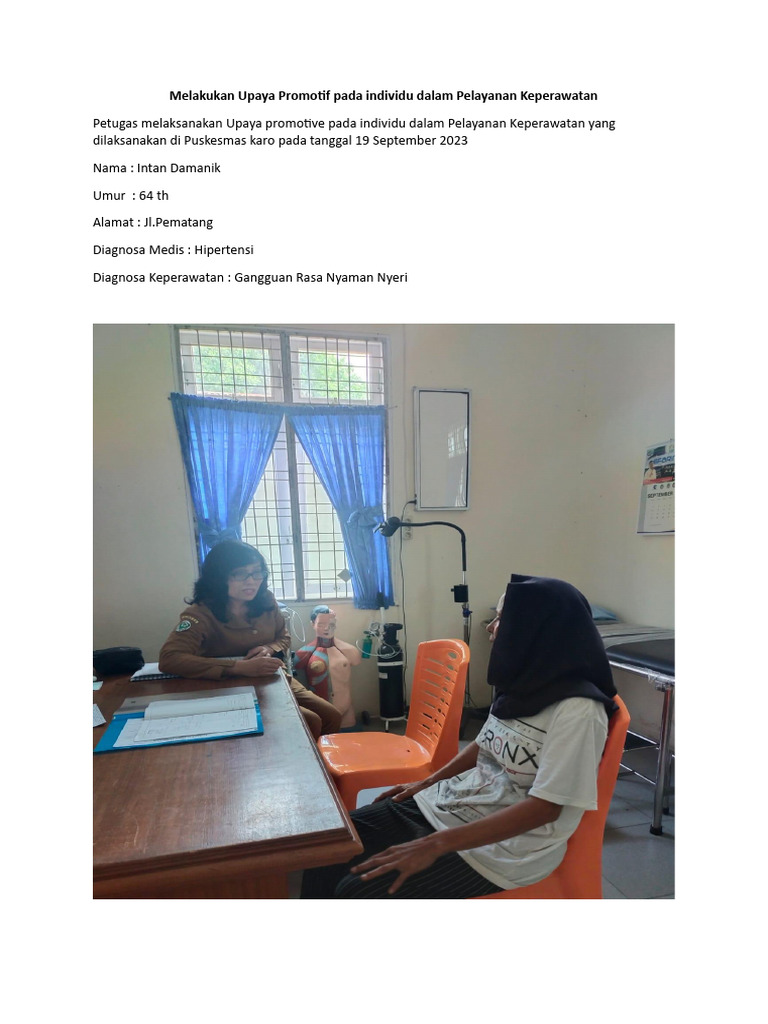 Upaya Promotif dalam Pelayanan Keperawatan | PDF | Pengembangan Diri