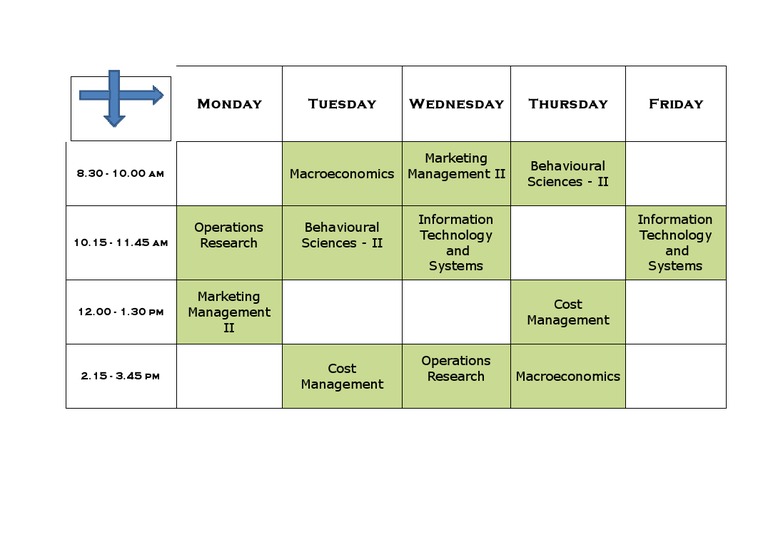 Term 2 Class Schedule Overview | PDF