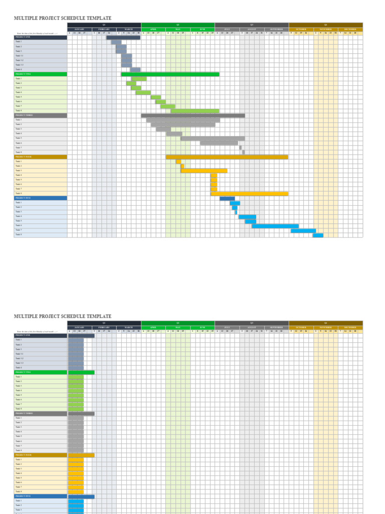 IC Multiple Project Schedule 11362 | PDF