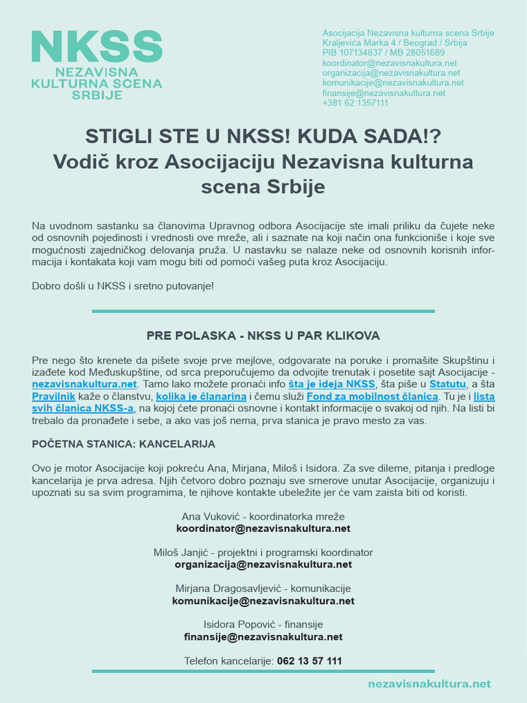 Vodic Za Nove Clanice | PDF