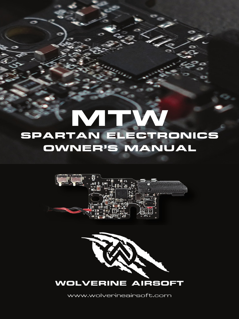 MTW Spartan Electronics Owner's Manual | PDF | Trigger (Firearms) | Weapon Design
