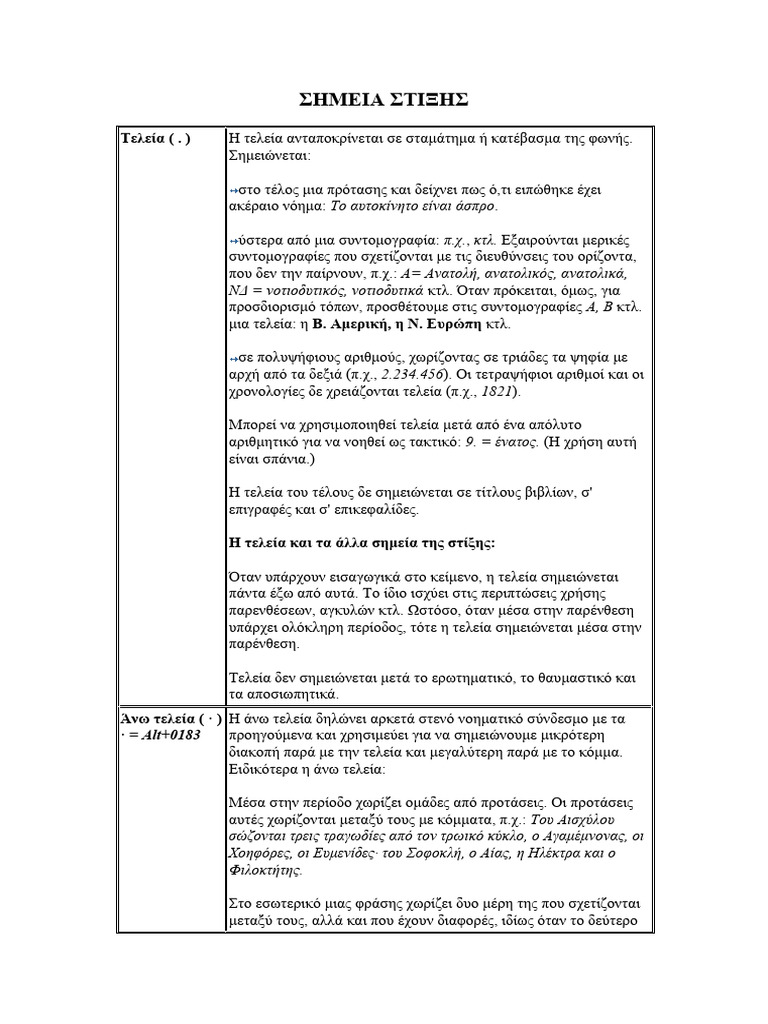 ΣΗΜΕΙΑ ΣΤΙΞΗΣ | PDF