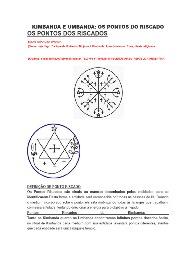 Pontos Riscados de Kimbanda e Umbanda | PDF