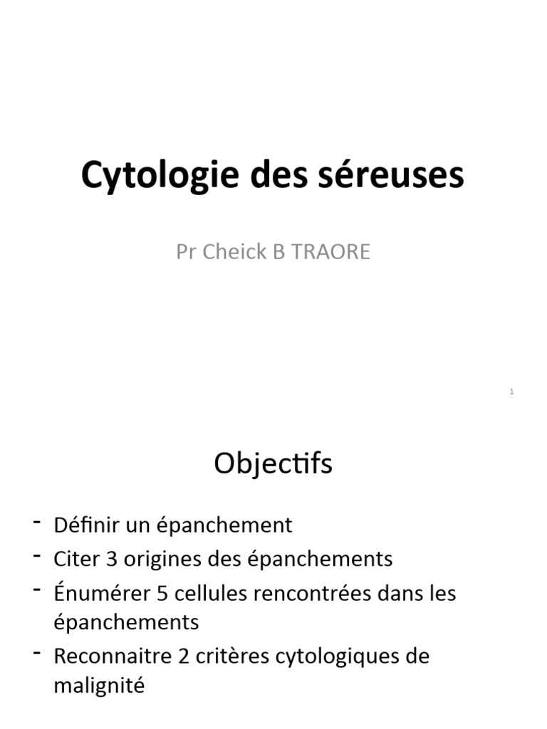 Cytologie Des Séreuses | PDF | Noyau (biologie) | Cellule (Biologie)