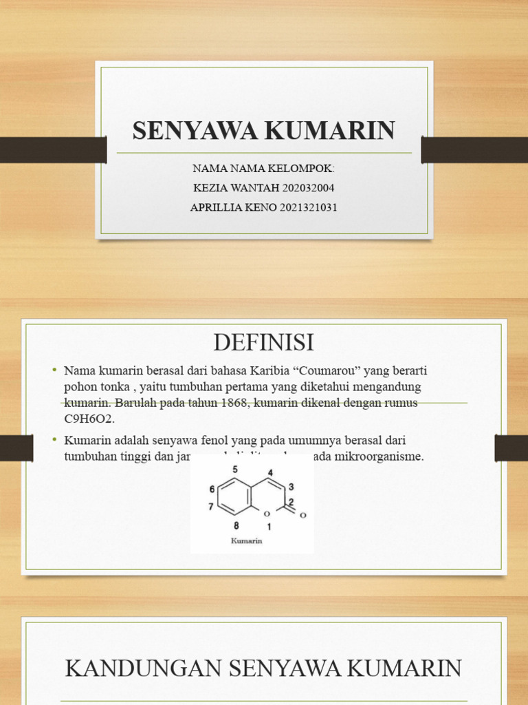 Senyawa Kumarin Kel 6 | PDF