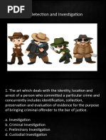 6 Cardinal Points of Investigation | PDF | Witness | Crime Scene