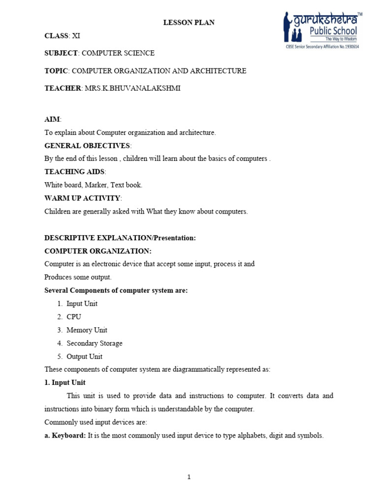 Chapter1-COMPUTER ORGANIZATION AND ARCHITECTURE | PDF | Random Access Memory | Read Only Memory