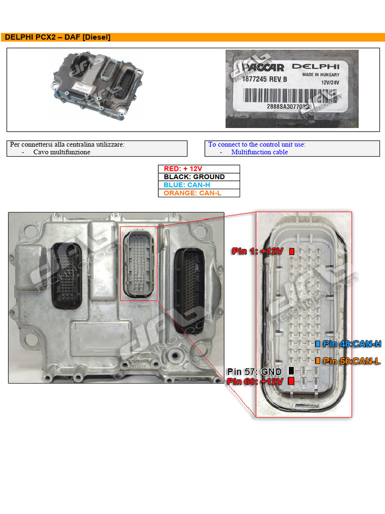 PINOUT_DELPHI_DAF_PCX2 | PDF
