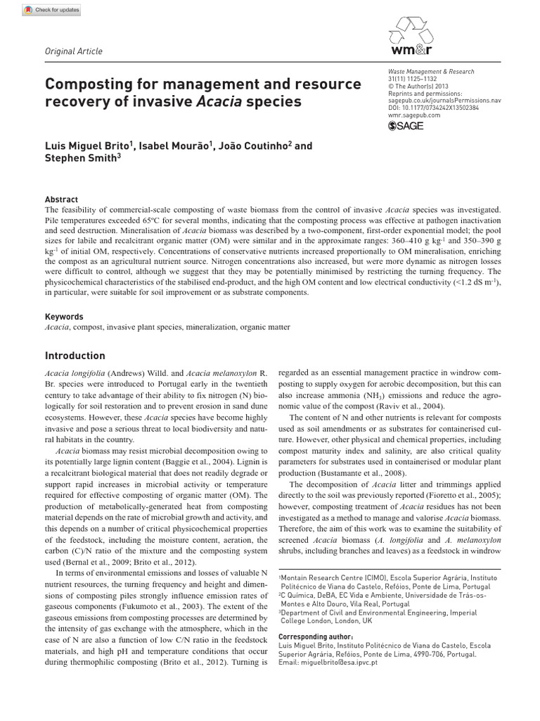 Brito Et Al 2013 Composting For Management and Resource Recovery of ...