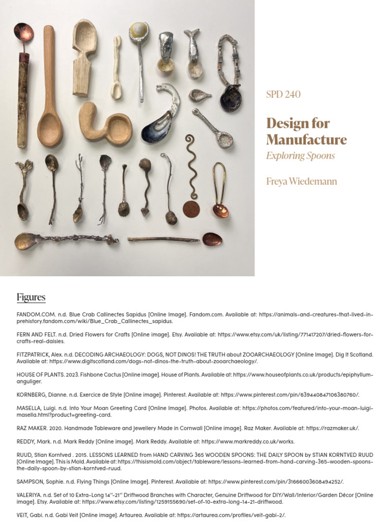 Spoons Form and Material Exploration | PDF | Building Materials | Metals