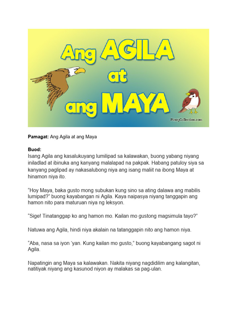Ang Agila at Ang Maya | PDF